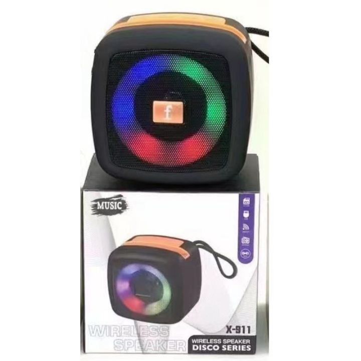 Wireless Portable Rechargeable Mini Disco Speaker X-911 with Bluetooth ...