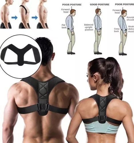 Adjustable Back Correction Strap Shoulder Brace Belt Straighten Body ...