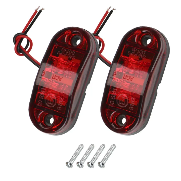 For Trailer Truck Caravan Warning Lights Side Clearance Marker Lamp Car ...