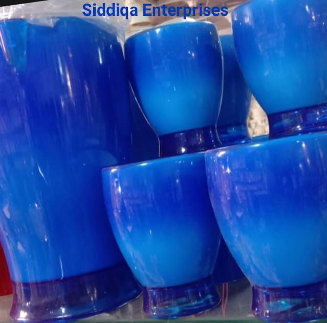 Fancy Acrylic Coloured Water Set 7 Pieces | Daraz.pk