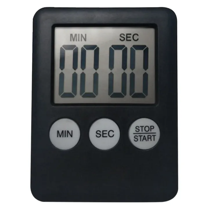 Digital Electronic Kitchen Timer with LCD Display Multi Function Stopwatch Mini for Baking ...