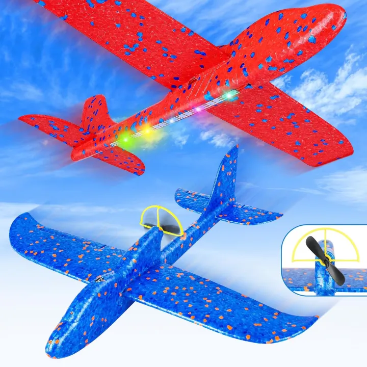 Electric Foam Airplane Toy Hand Throwing Plane Toy for Kids Aircraft ...