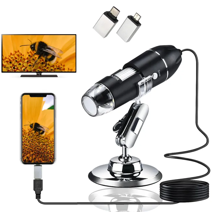 1600X 3in 1 Digital Microscope Camera Portable Electronic Microscope ...