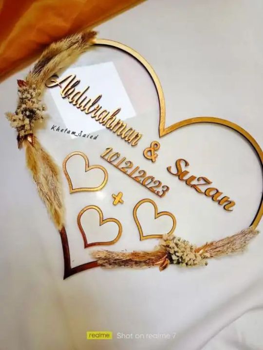 Customized Nikkah Thumb Frame /Thumb Board | Daraz.pk