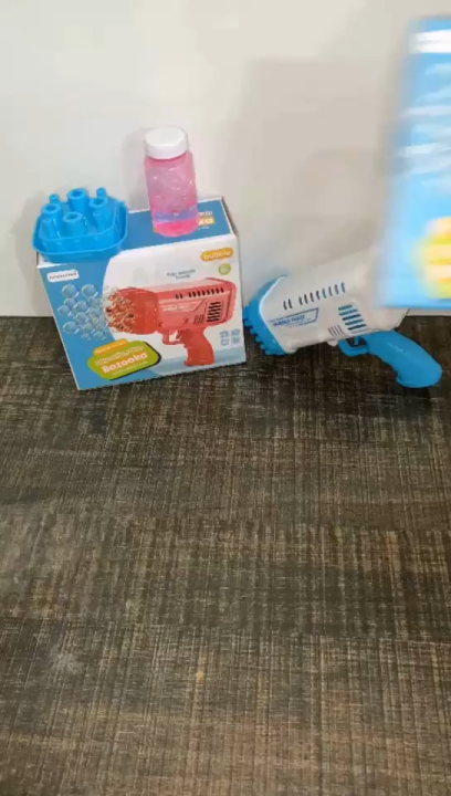 Bubble Gun for Kids - 32 & 36 Holes Bazooka Bubble Machine with Water ...