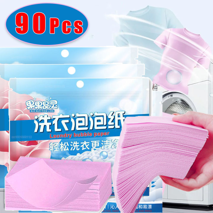 90/60/30Pcs Laundry Tablets Cleaning Clothing Laundry Soap Concentrated ...