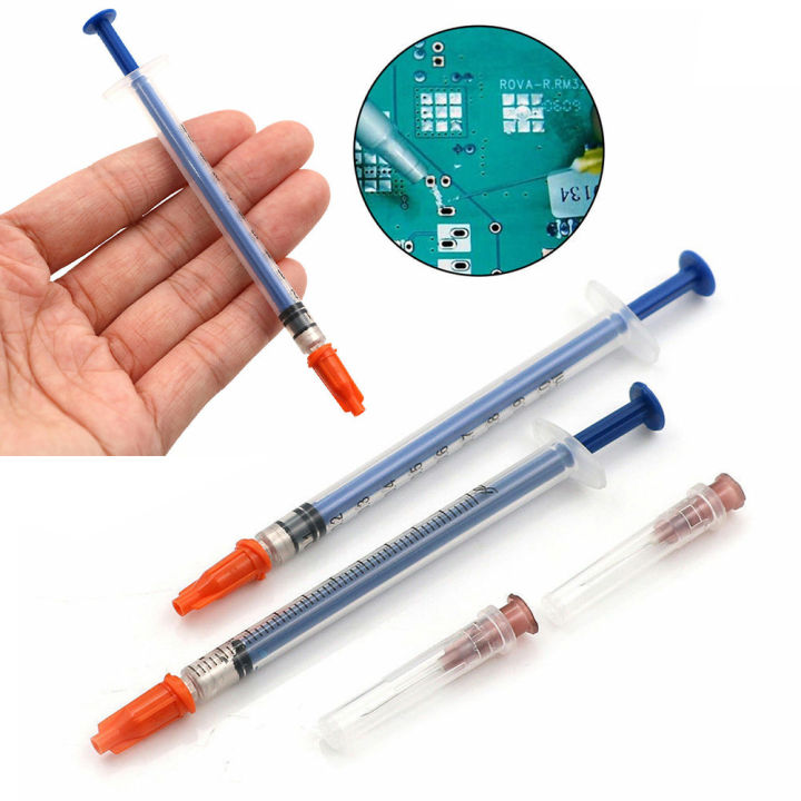 2Pack 0.2ML Conductive Glue Silver For PCB Rubber Repair Conductive ...