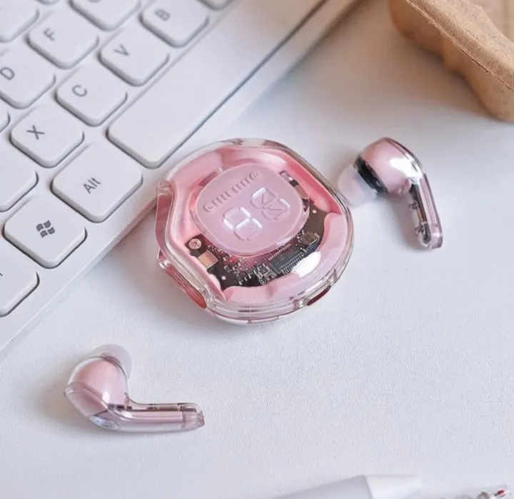 Airbuds Transparent Bluetooth 53 Wireless Earbuds ENC Noise Reduction ...