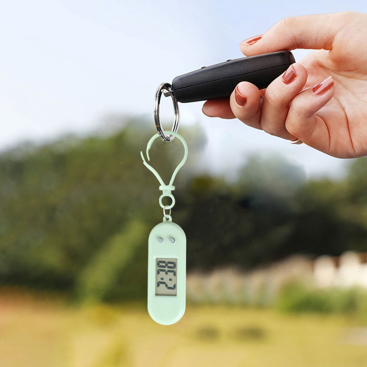 Compact Keychain Digital Clock Silent Study Timer Exam Timekeeper ...