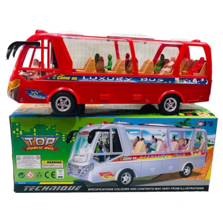 The Game Begins Volvo Model Bus Miniature Plastic Toy(F_loverS) | Daraz.lk