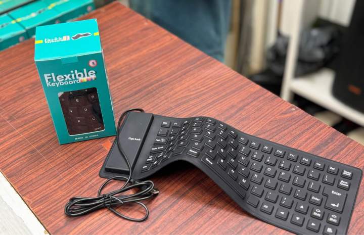 Foldable Flexible Waterproof USB Wired Keyboard with 103 Keys | Daraz.lk