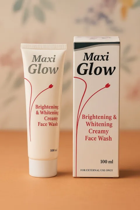 Maxi Glow Brightening Whitening Creamy Face Wash 100ml – Deep Cleansing ...