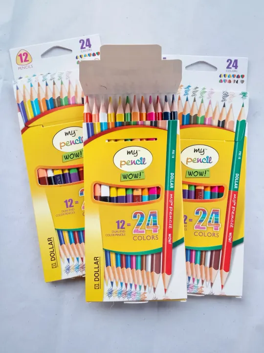 Dollar Color Pencils | Color Pencils | Pencil Colors– 12 Colors OR 12 ...