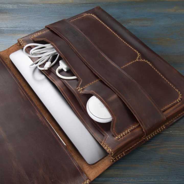 Leather MacBook and Laptop Sleeve - 13''-16'' Bag for Laptop Computers ...