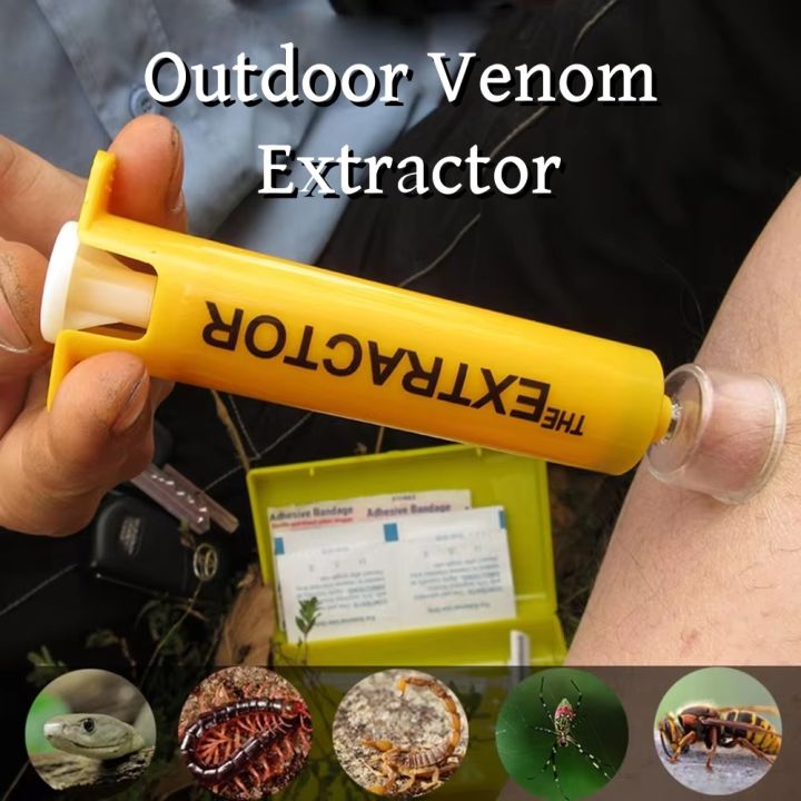 Camping Venom Extractor Snake Insect Bite First Aid Kit Outdoor ...