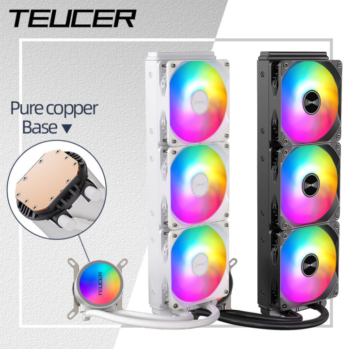 Teucer 120/240/360mm CPU Water Cooler Efficient Liquid Cooling Heatsink ...