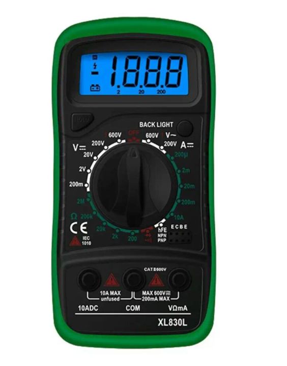 Digital Multimeter XL830L, With 9V Battery | Daraz.com.bd