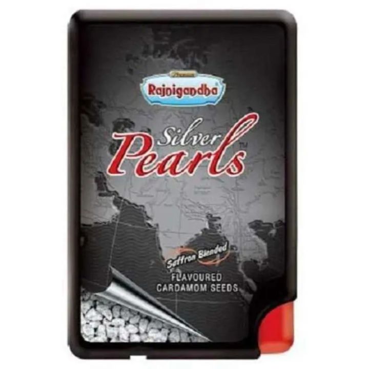 Rajnigandha Silver Pearls Saffron Blended Flavored Cardamom Seed Mouth ...