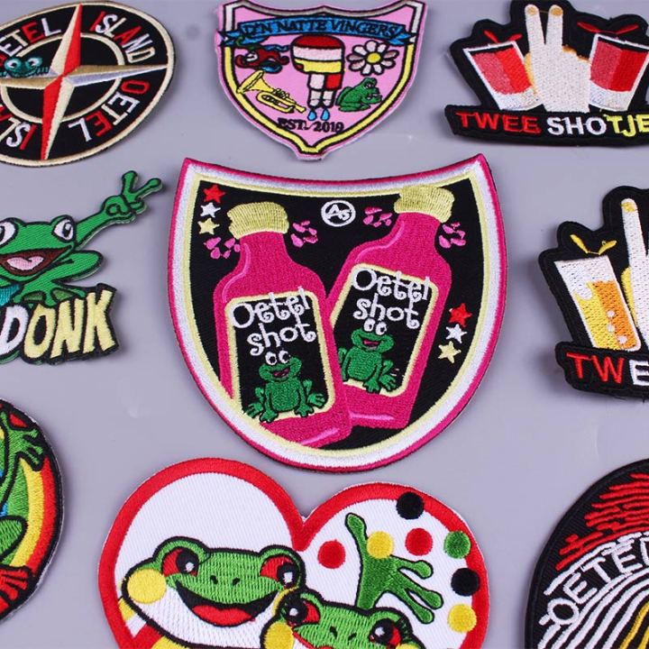 DIY Oeteldonk Emblem Full Embroidered Frog Carnival For Netherland Iron ...