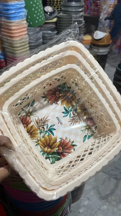 Big Tokri / Vegetable & Fruits Basket / fridge in use / Pack of 3 ...