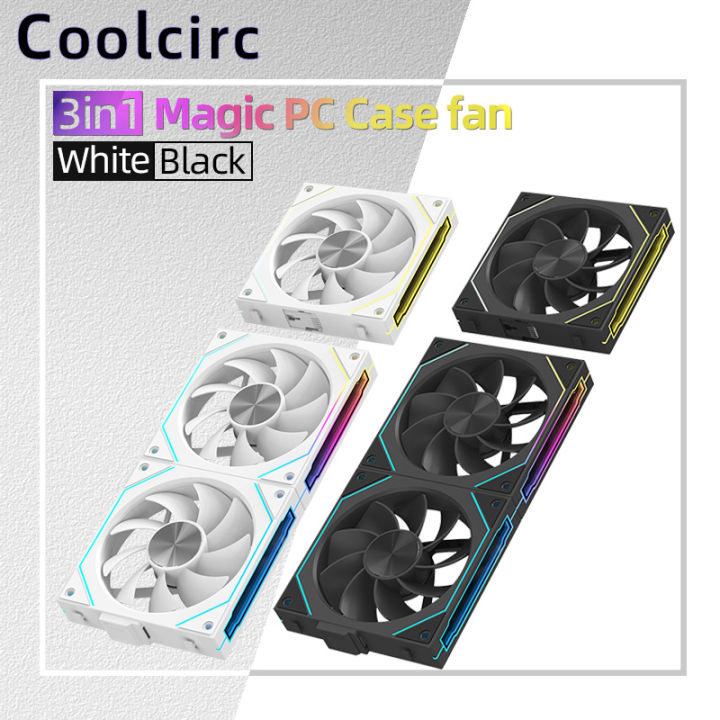 Infinite Mirror ARGB PC Case Cooling Fan 120mm 3in1 Modular Wireless ...