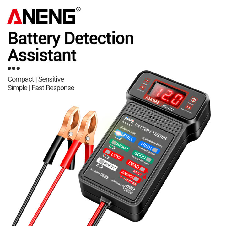 ANENG BT-172 12V Digital Battery Tester Car Battery Indicator with ...