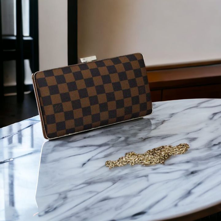 lv clutch long chain purse | Daraz.pk