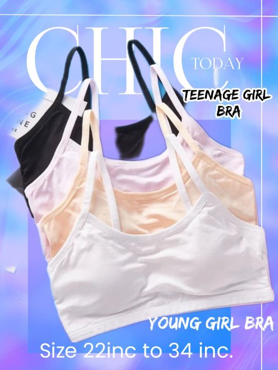 1 Piece Teenage Underwear For Girls Kids Girls Cotton Lace Wireless ...