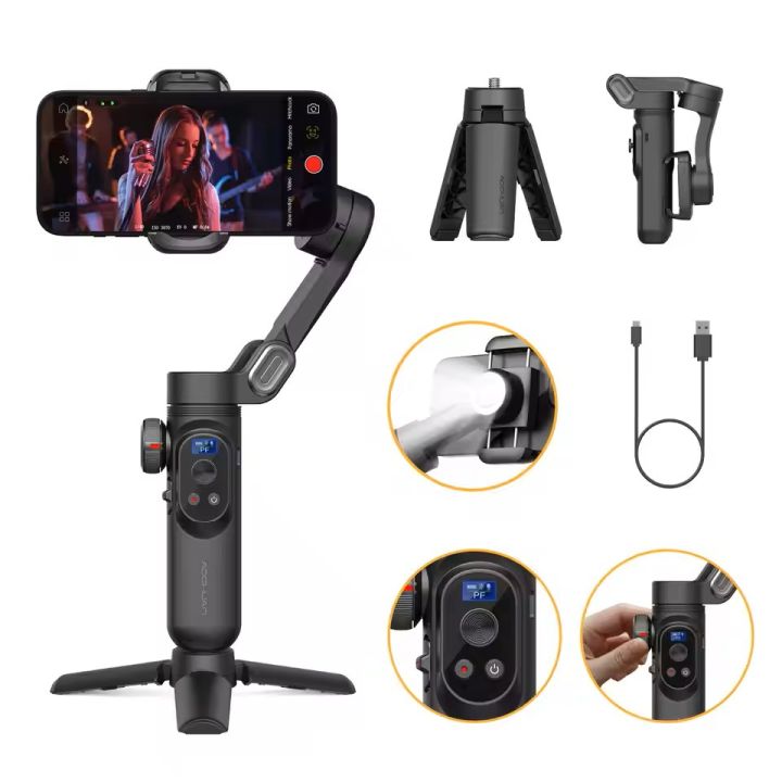 Handheld Gimbal Stabilizer 3-Axis Smart X Pro Professional for ...