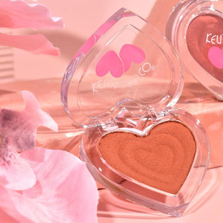Kevin & Coco Heart-Shaped 4 Color Blusher Palette – Matte & Natural ...