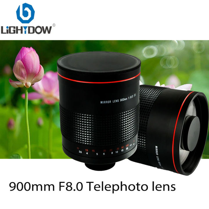 Lightdow Manual Telephoto Camera Lens 900mm F8.0 Reflex Lens Can Take ...