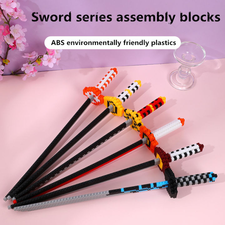 Creative Sword Series Tandem Building Blocks Japanese Anime Knife MOC ...