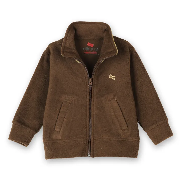 Baby Puller Fleece Jacket Brown | Daraz.pk