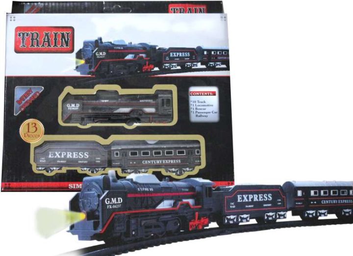 Battery Operated Express Train Toy with Tracks for Kids Battery Train ...