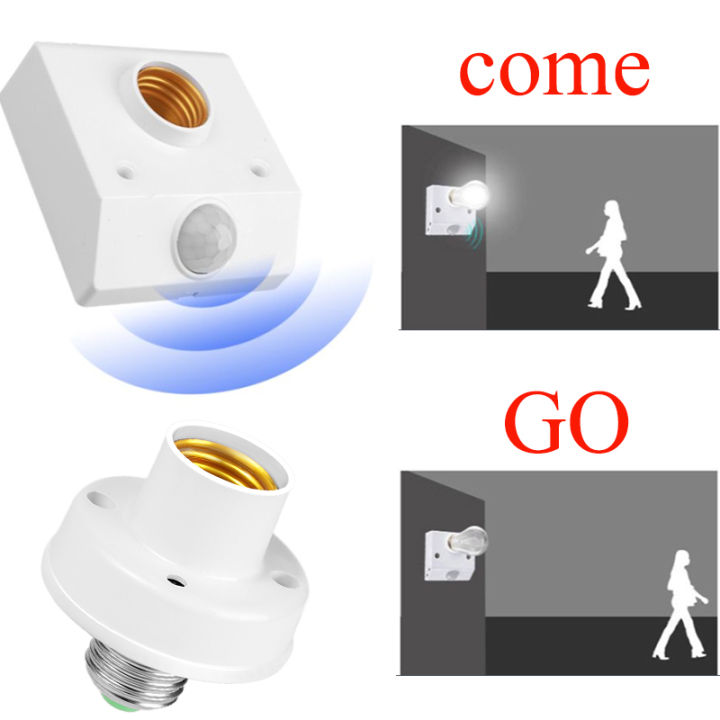 LED AC220V 110V 85-265V Automatic Human Body Infrared PIR Sensor Bulb ...