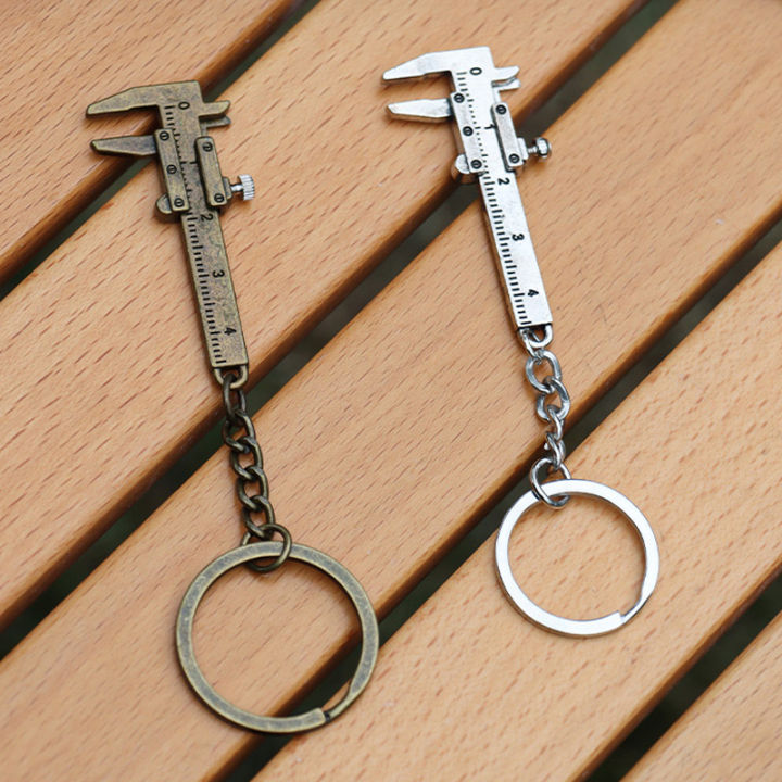 Mini Vernier Caliper Measurement Tool Pendant Key Chains Accessories ...