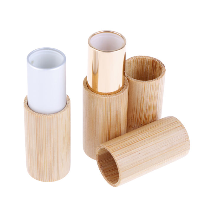 4G Bamboo Lipstick Tube Top Grade Lip Balm Sub Package DIY Empty Lip ...