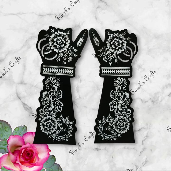 Henna Mehedi Stickers for both hands ( Pair Sticker) | Daraz.com.bd