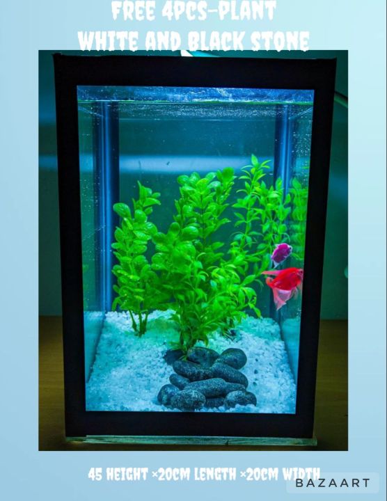 Aquarium Fish tank 45cm*20cm*20cm fish tank | Daraz.lk