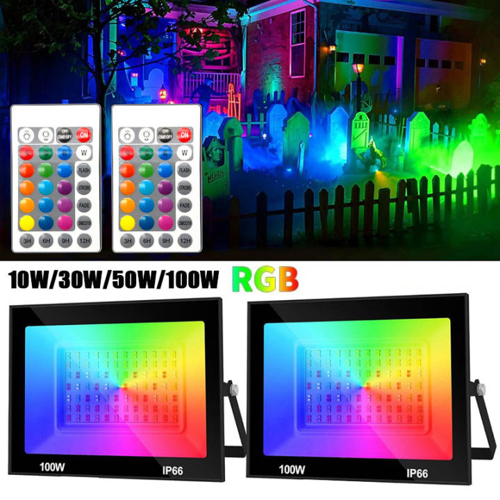 Outdoor Led Rgb Reflector Spotlight Projector 220V Ip66 Waterproof 10W ...