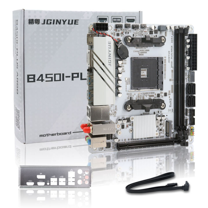 JGINYUE ITX AMD AM4 B450 ARGB Computer Motherboard supports DDR4 ...
