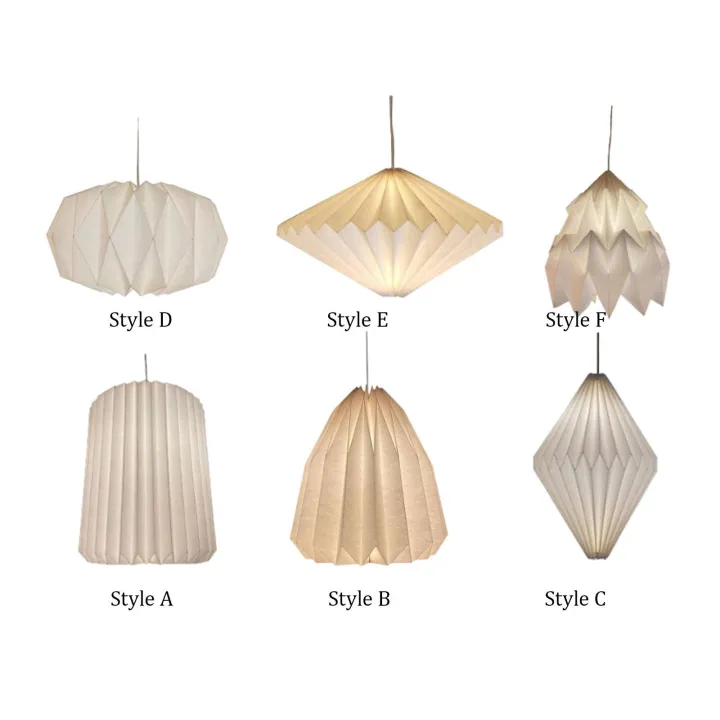 Paper Origami Lamp Shade Fold Modern Origami Ceiling Light Shade Paper ...