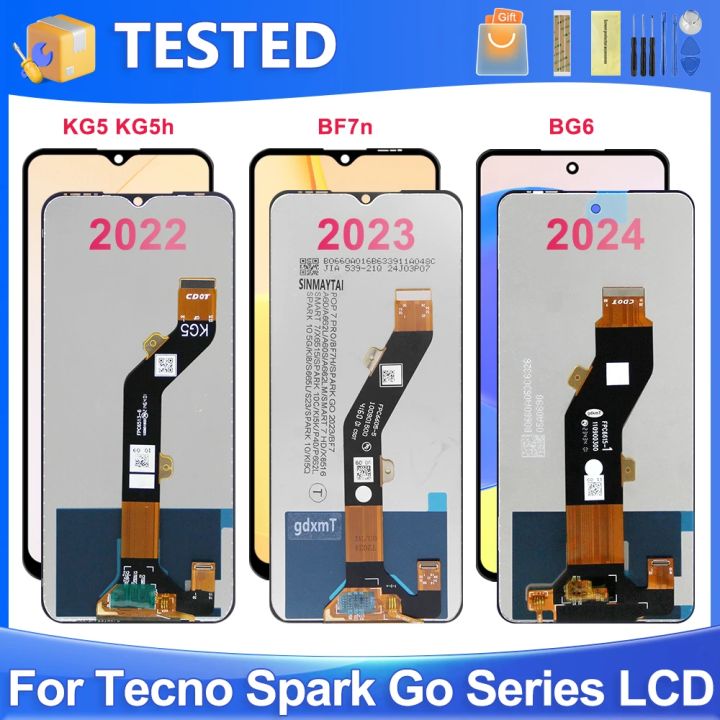 For Tecno Spark Go 2022 2023 KG5 BF7n For Tecno Spark Go 2024 BG6 LCD ...