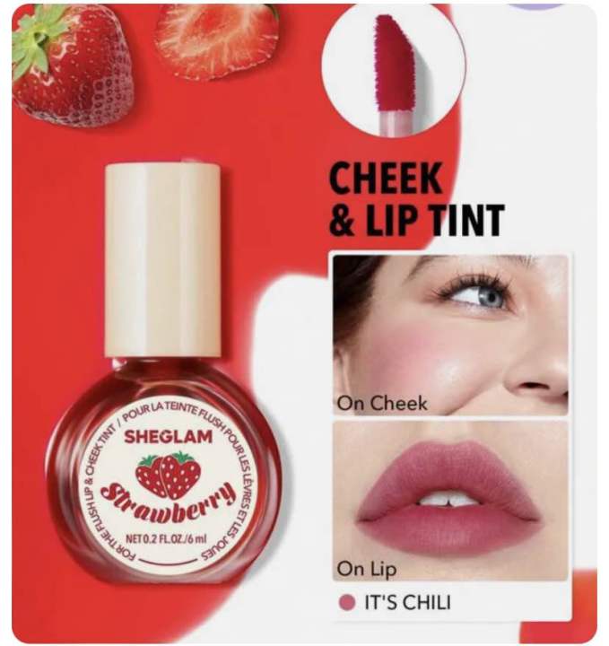 SHEGLAM For The Flush Lip & Cheek Tint-Fruit Punch Long-Lasting Matte ...