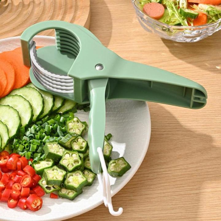 Salad Cutter Chopper Portable Manual Fruit Slicer Creative Vegetable ...