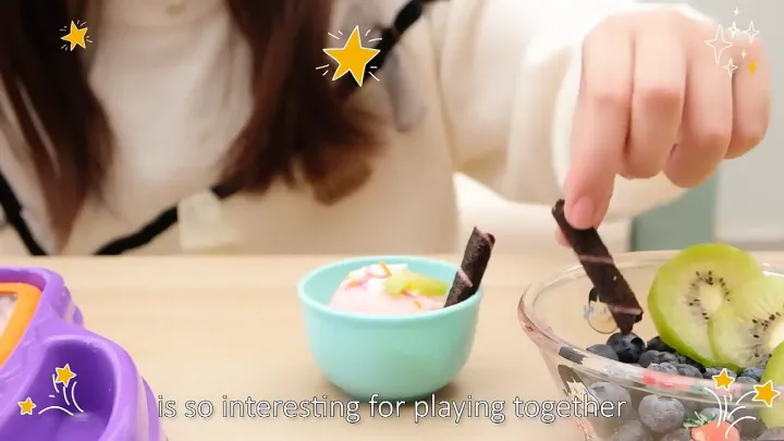 DIY Delicious Ice Cream Maker Toy For Kids DIY Yogurt Machine Kitchen ...