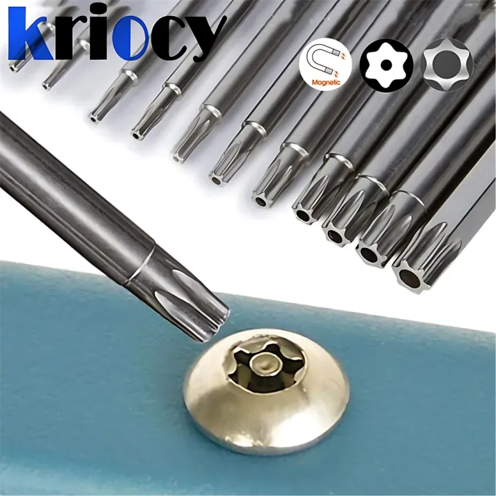 50-100mm Hollow Plum Blossom Extended S2 Bit Hexagon Handle Screwdriver ...