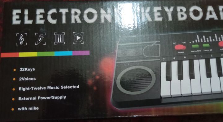 Electronic keyboad Piano with microphone | Daraz.pk