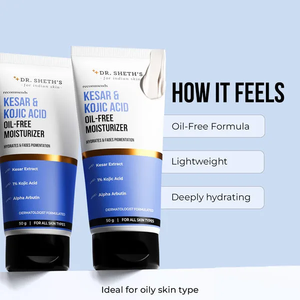 Dr. Sheth's Kesar & Kojic Oil-Free Moisturizer (50g) | Daraz.lk