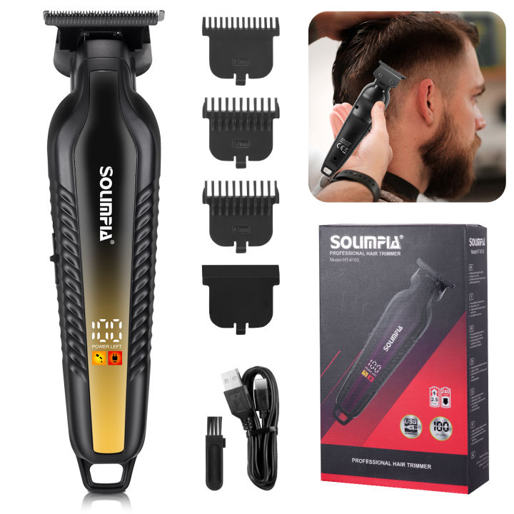 Solimpia Gradient Hair Clipper Professional Hair Salon LCD Digital ...